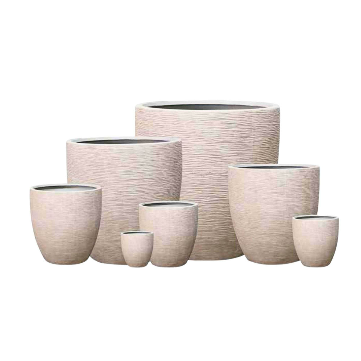 Stoneform Tapered Stria GRC Planter – Adplants